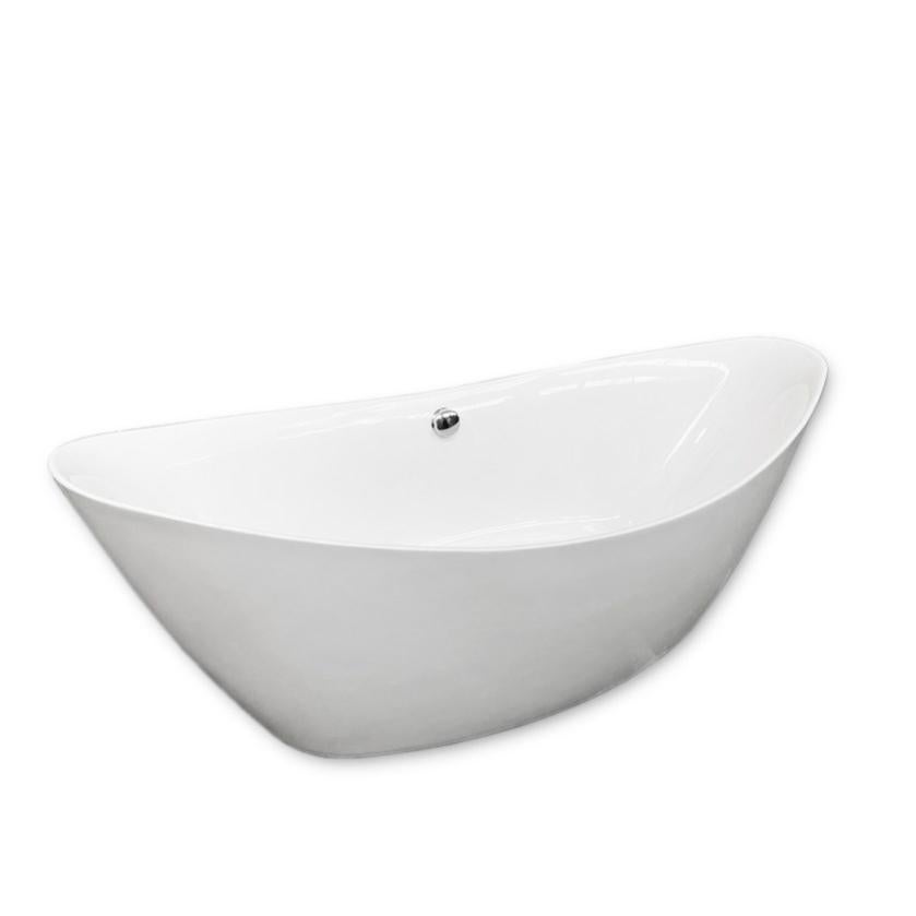 Vasca freestanding bianca moderna 180 X 80 cm – Faith | Leroy Merlin