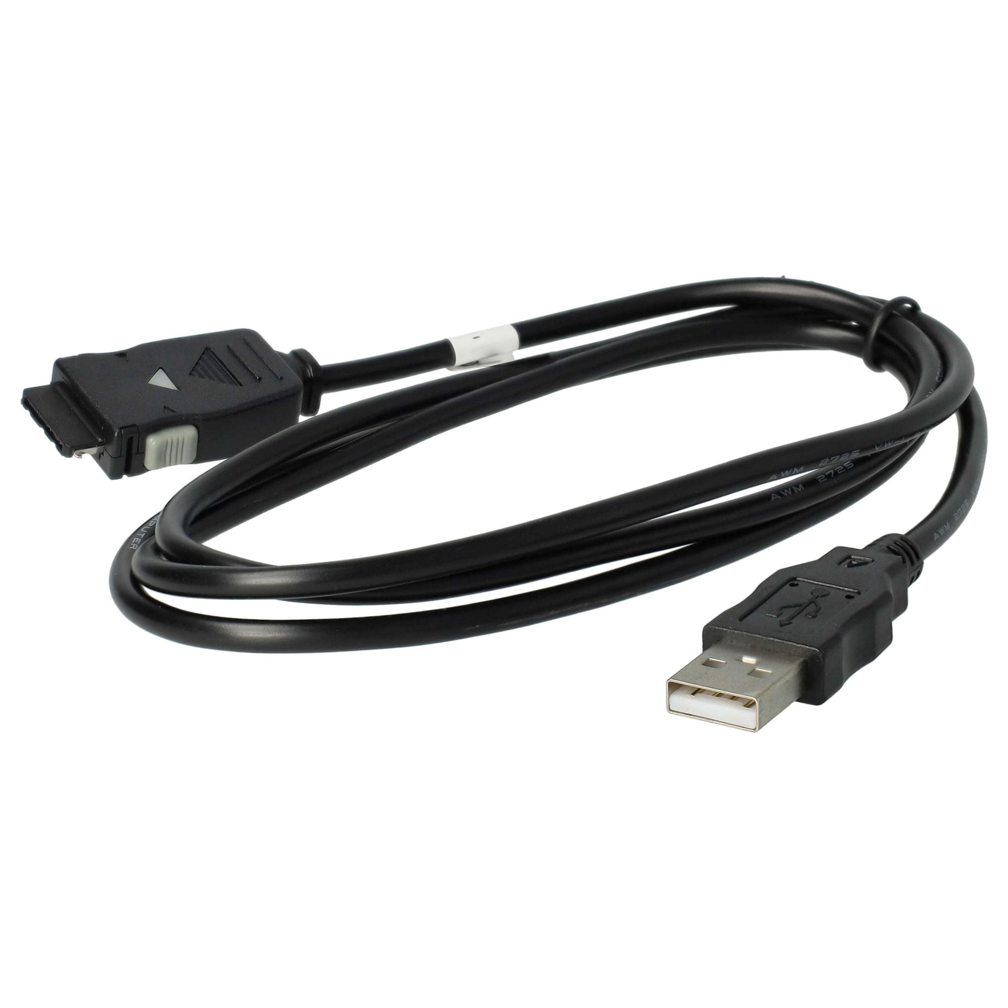Vhbw câble de données USB (type A sur lecteur MP3) compatible avec Samsung Yepp YP-S3, YP-S5, YP ...