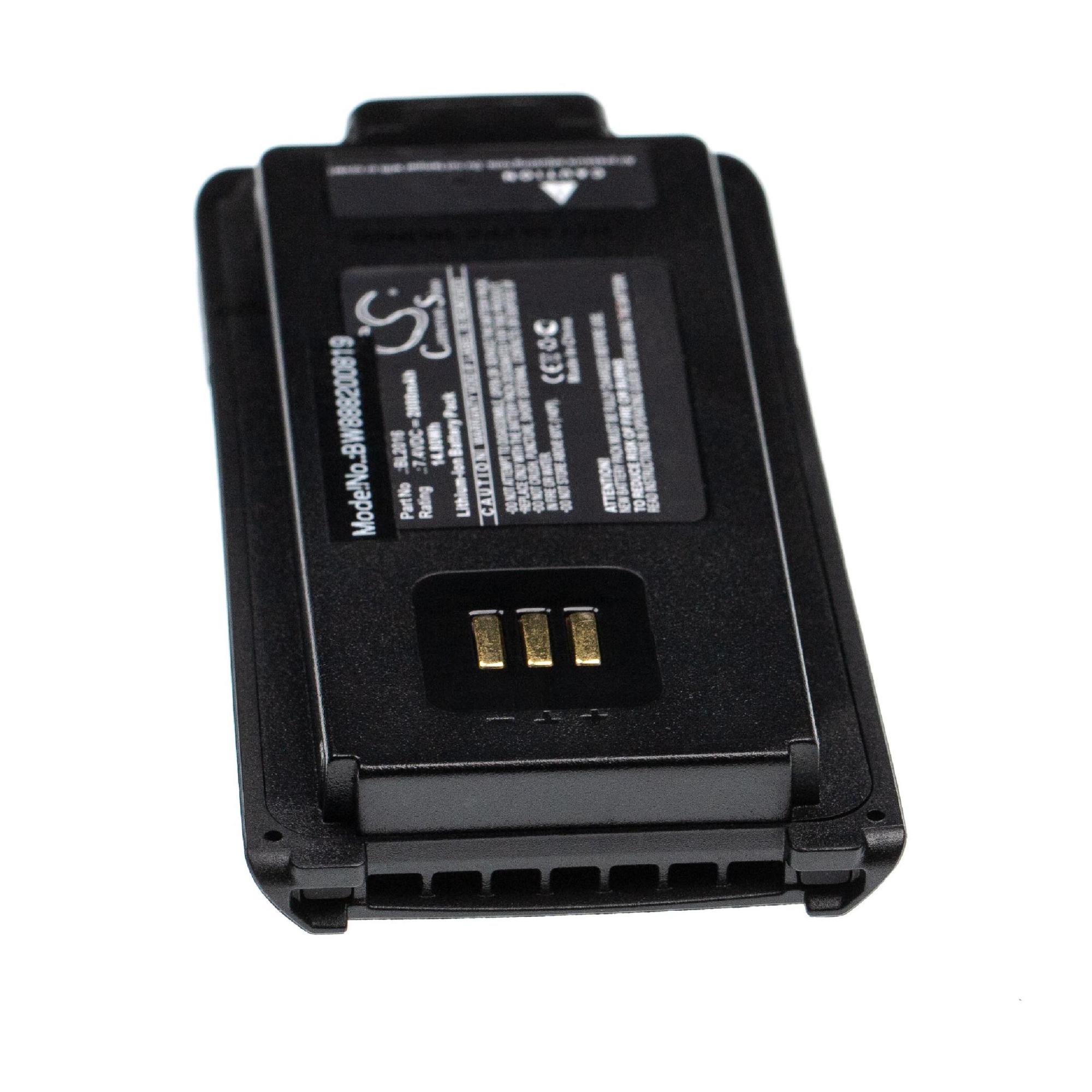 Vhbw batteria compatibile con Hytera PD985, PD985U radio (2000mAh, 7.4V ...