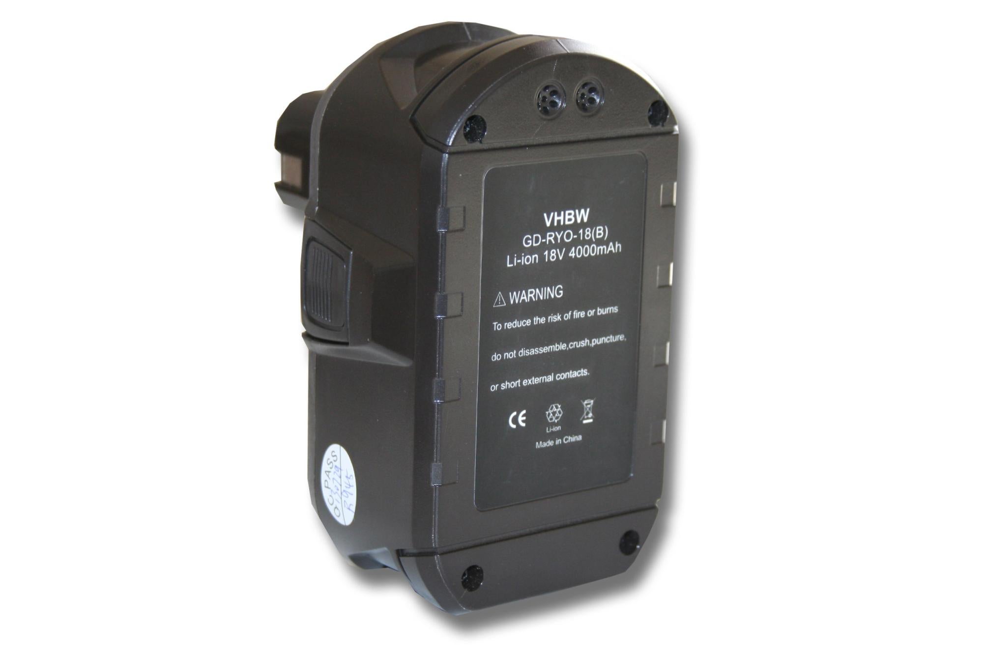 Vhbw Batterie compatible avec Ryobi P600, P610, P631K, P650, P700 ...