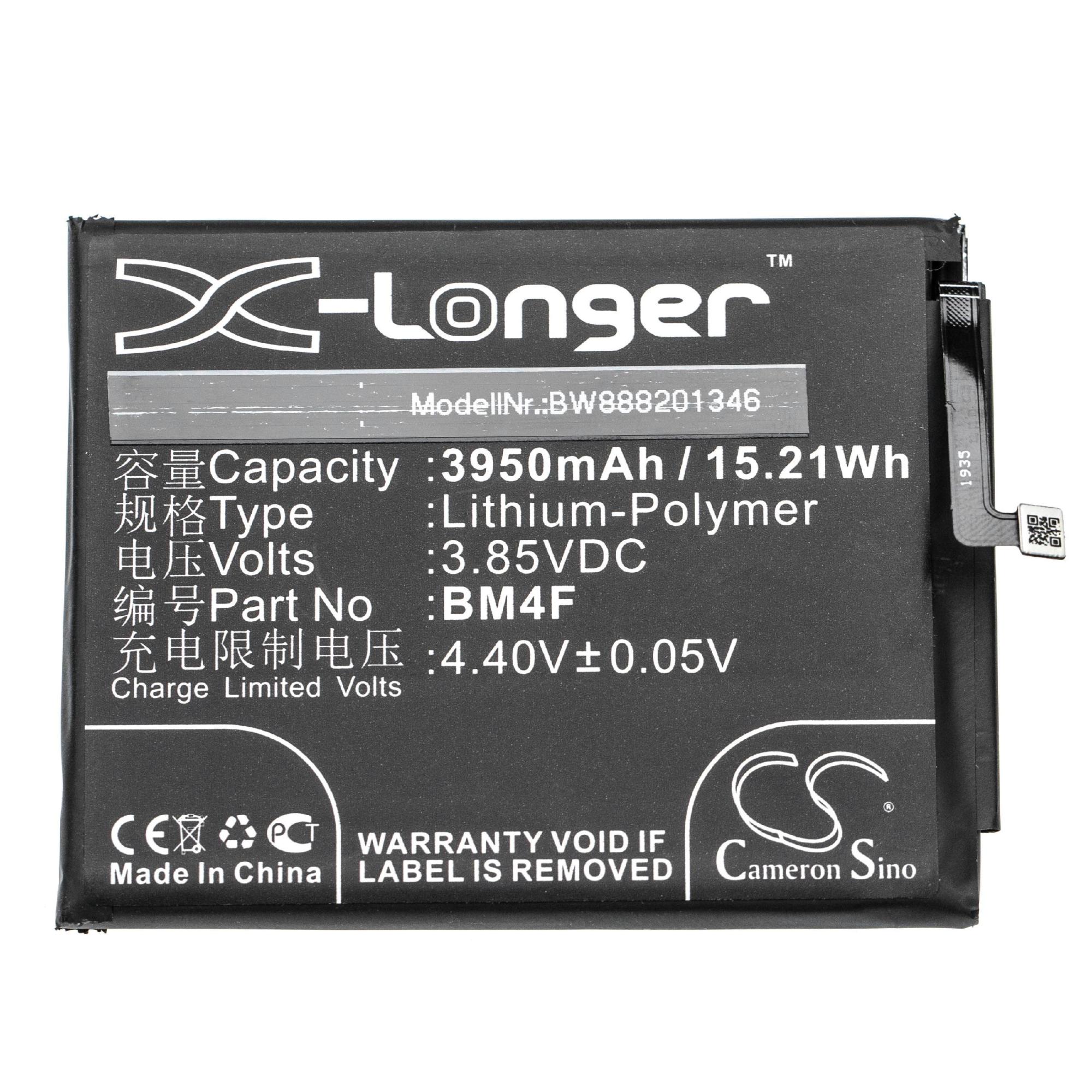 Vhbw batterie remplace Xiaomi BM4F pour smartphone (3950mAh, 3,85V, Li ...