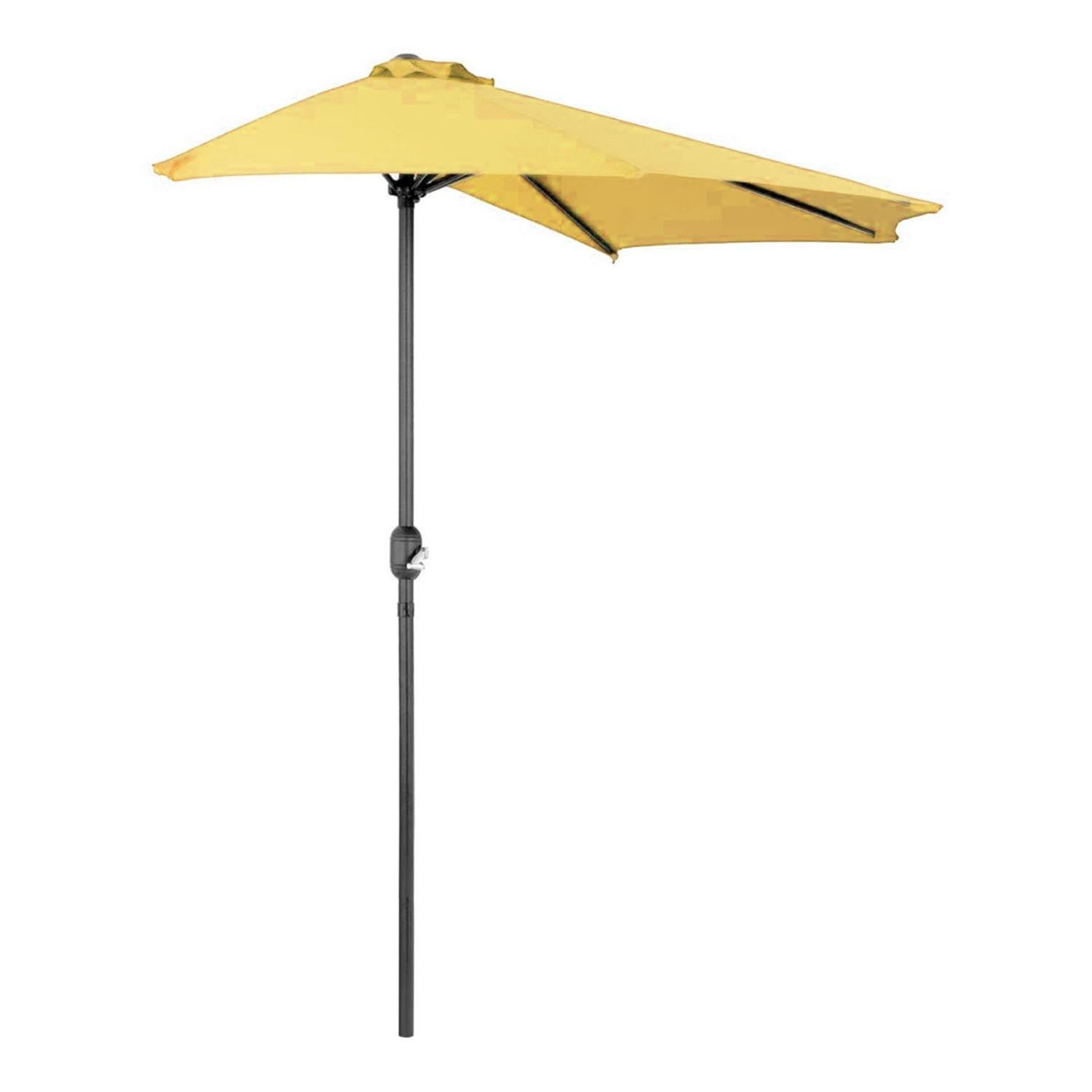Mezza Luna - Ombrellone a mezza luna con palo centrale da Ø38 mm telo ...