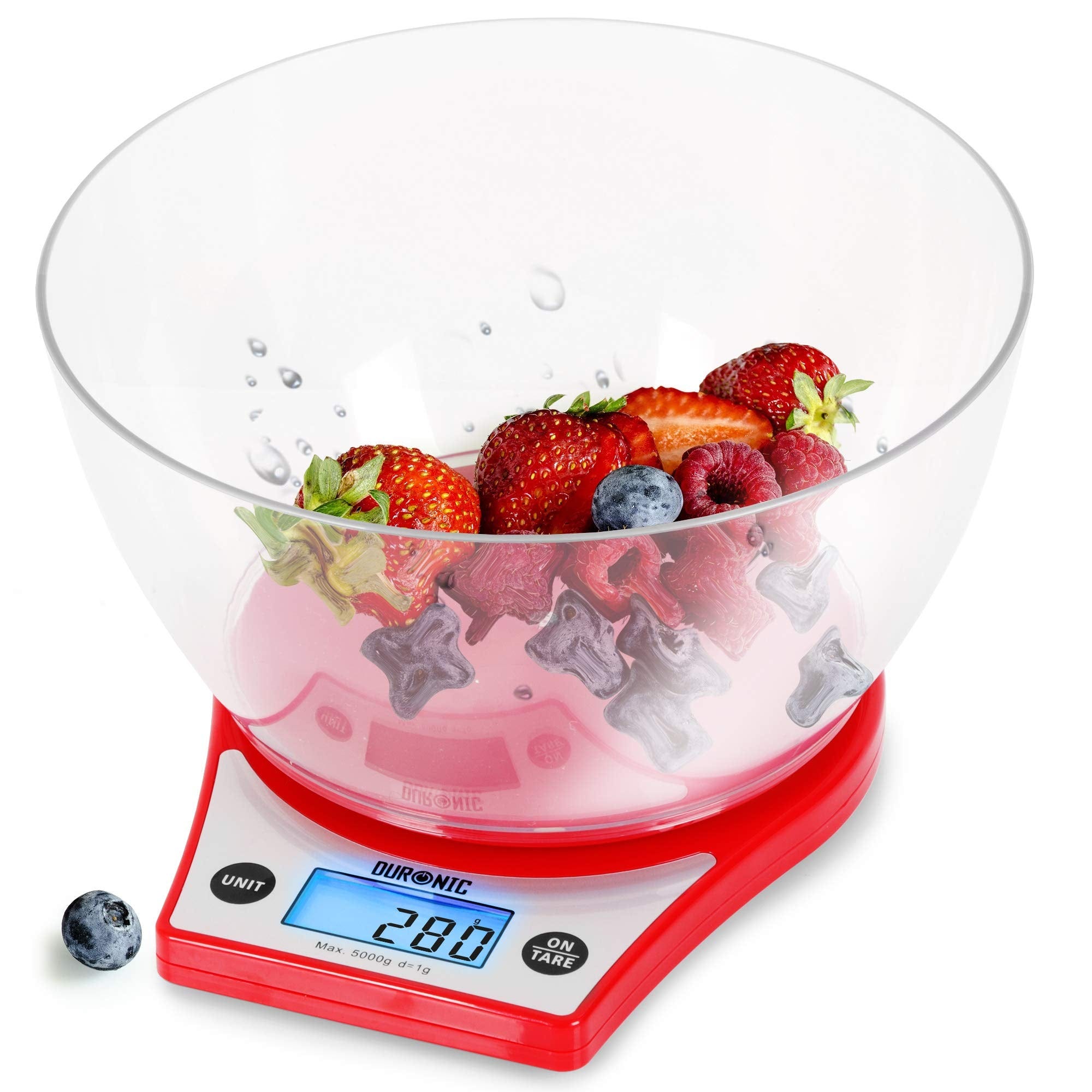 KS6000 RD Balance de Cuisine - Rouge - Capacité de 5 kg - Large Ecran ... KS6000 RD Balance de Cuisine - Rouge - Capacité de 5 kg - Large Ecran ...