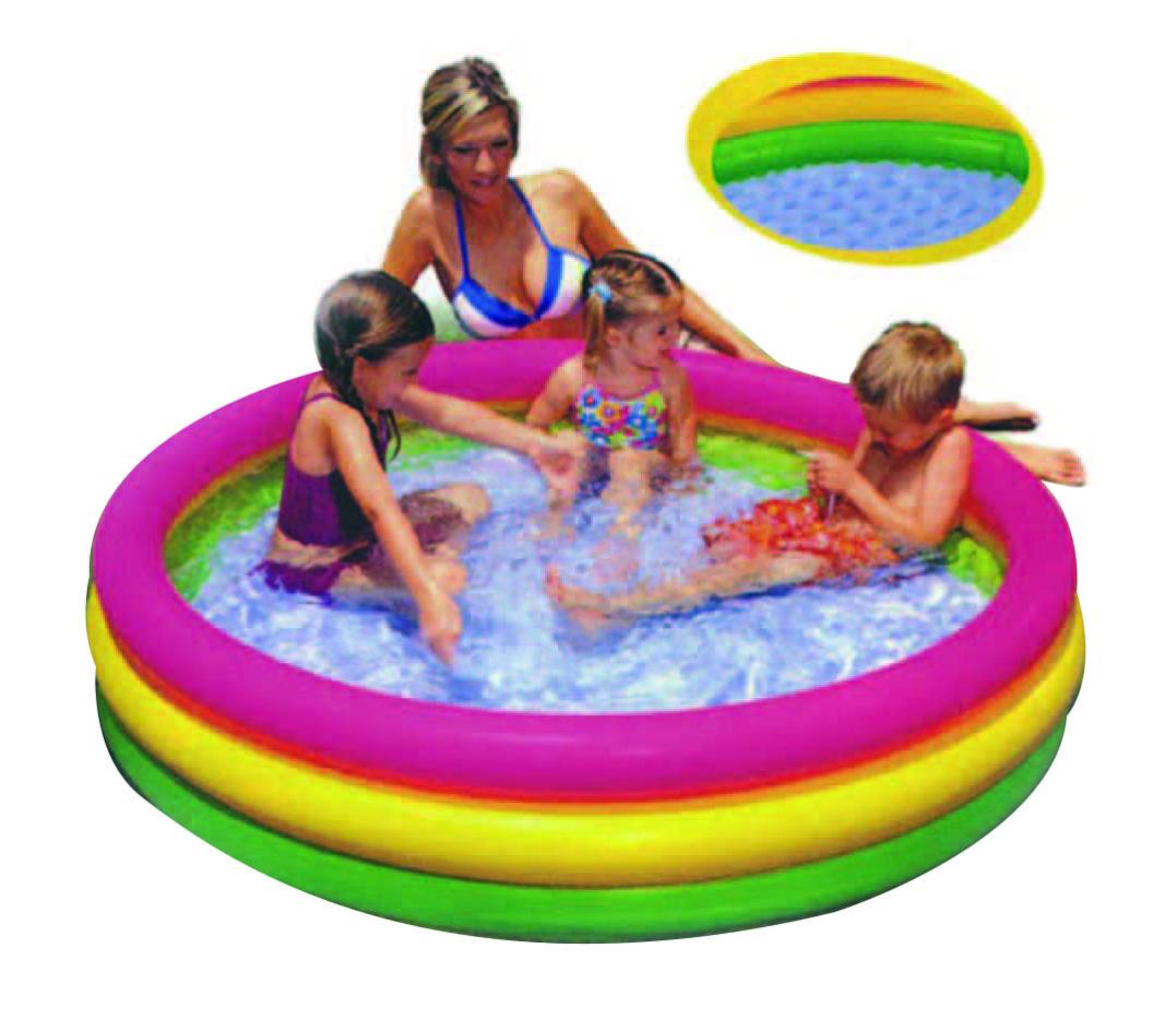 Piscina gonfiabile tonda 3 anelli +2 anni - ø cm.114x25h. - peso kg.1,2 (art.57412) | Leroy Merlin