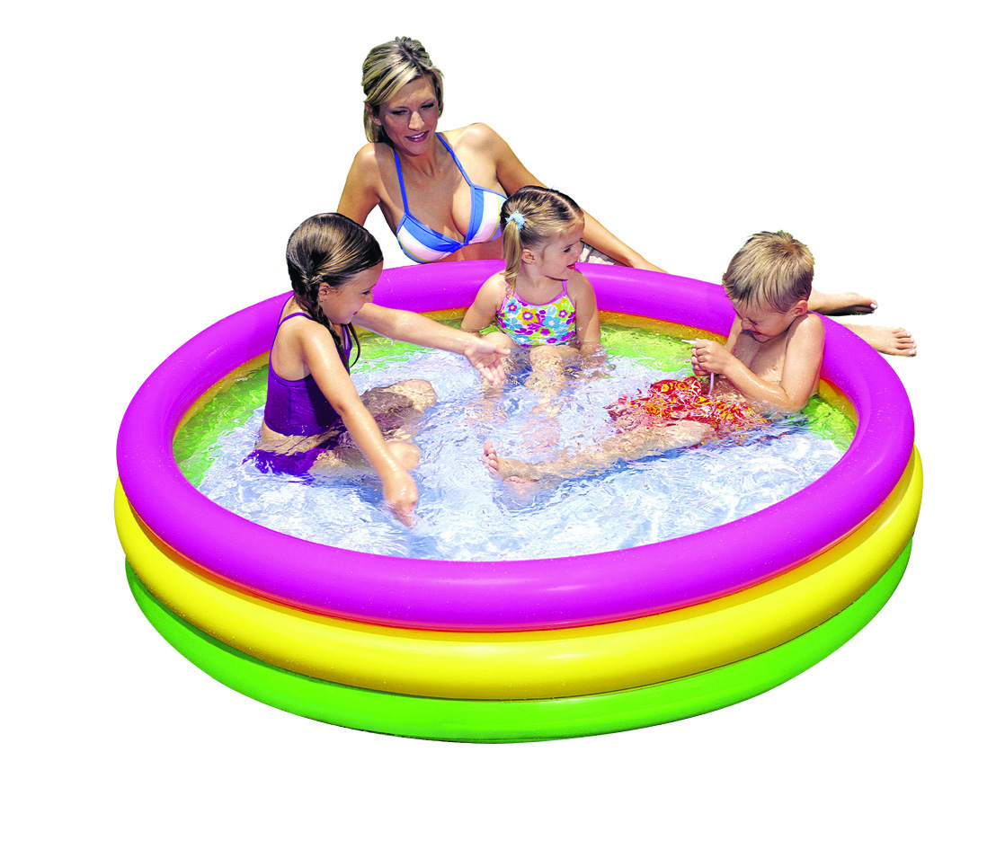 Piscina gonfiabile tonda 3 anelli +2 anni - ø cm.147x33h. - peso kg.1,760 (art.57422) | Leroy Merlin