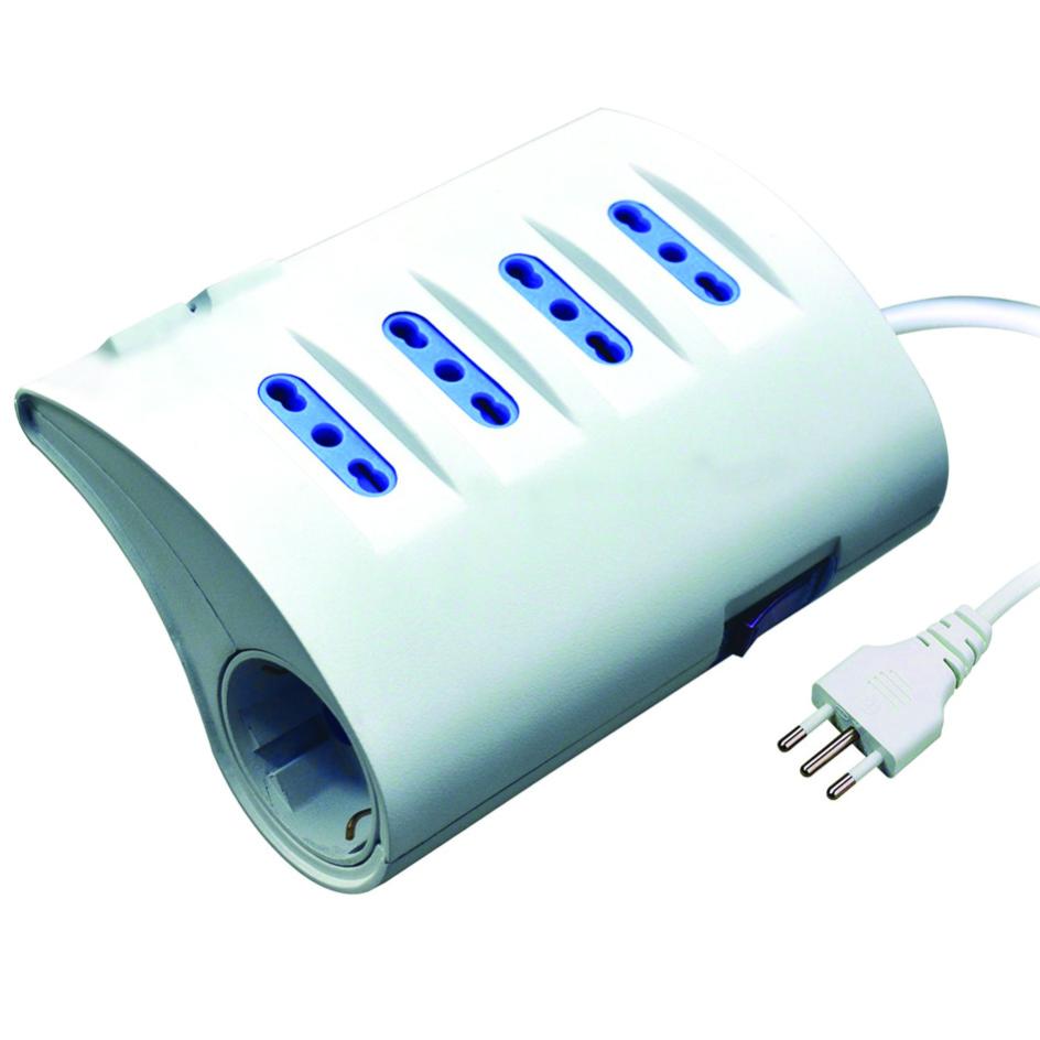 Multipresa da tavolo 4 bipasso + 2 schuko + 2 usb | Leroy Merlin