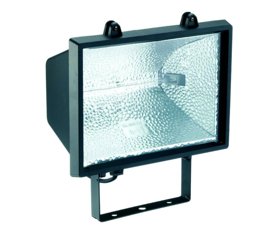Proiettore alogeno 1000w con staffa di fissaggio nero - 1000w ip54 ...