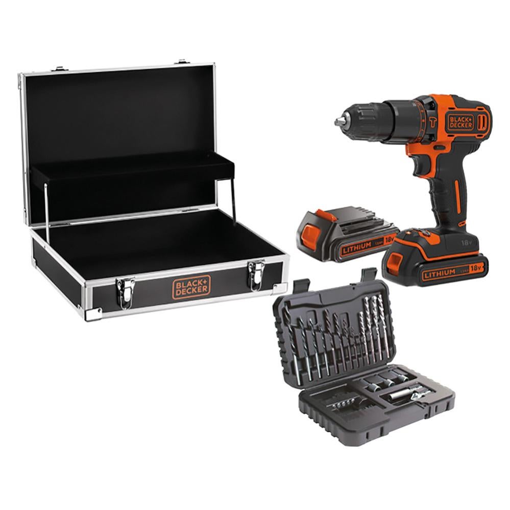 Trapano avvitatore a batteria con percussione 'bdchd182fc-qw' 18v - 1,5 ...