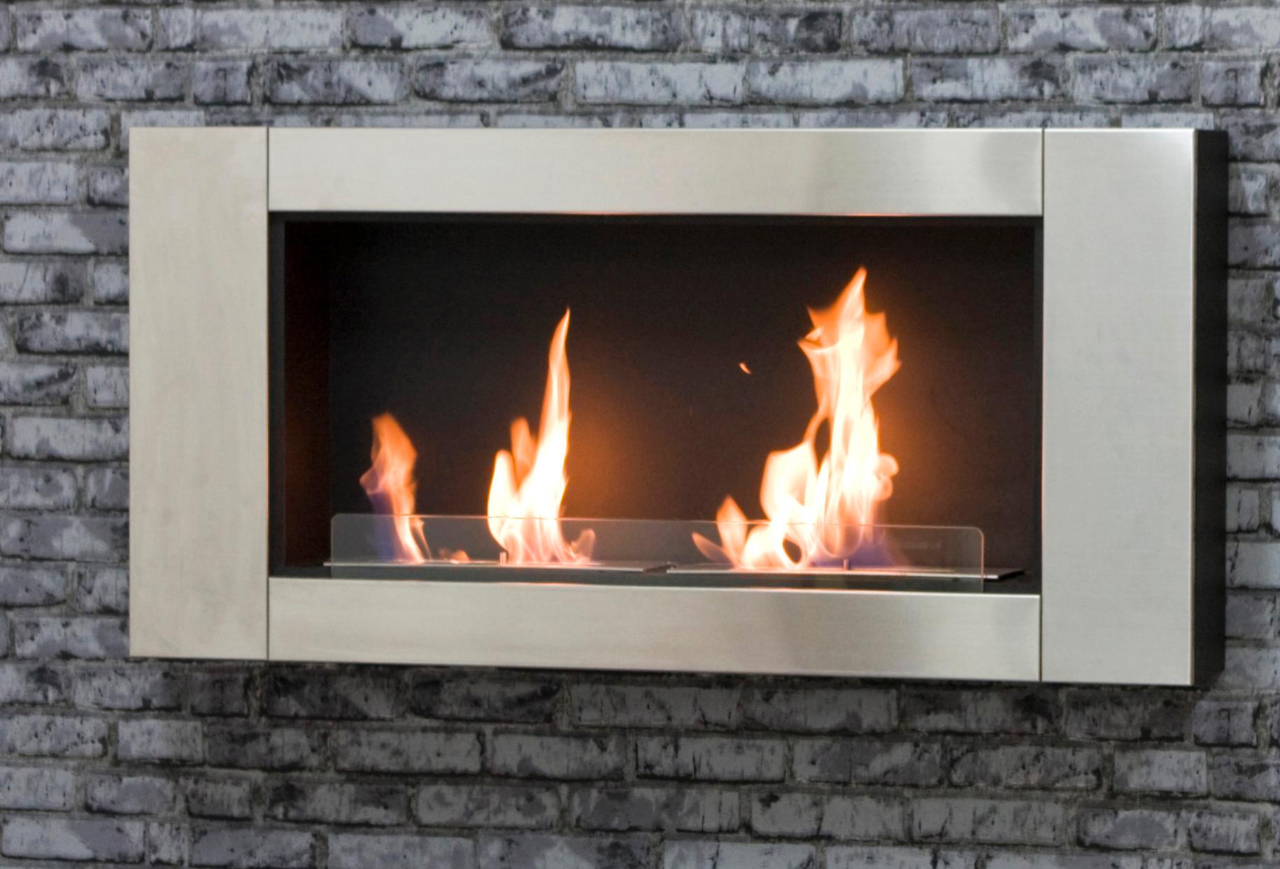 Stufa a bioetanolo a parete mod.long | Leroy Merlin