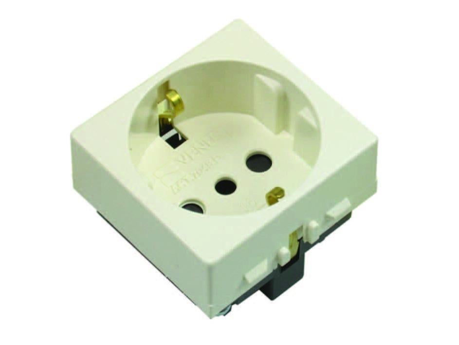 Presa sicurezza schuko p30 venus - 2 poli+terra 16a schuko p30 c ...