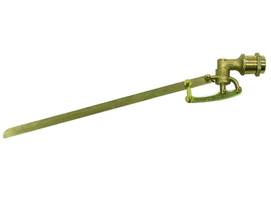 Galleggiante in ottone 5 copiglie con asta piatta inox - m 1-1/2 - 4 ...