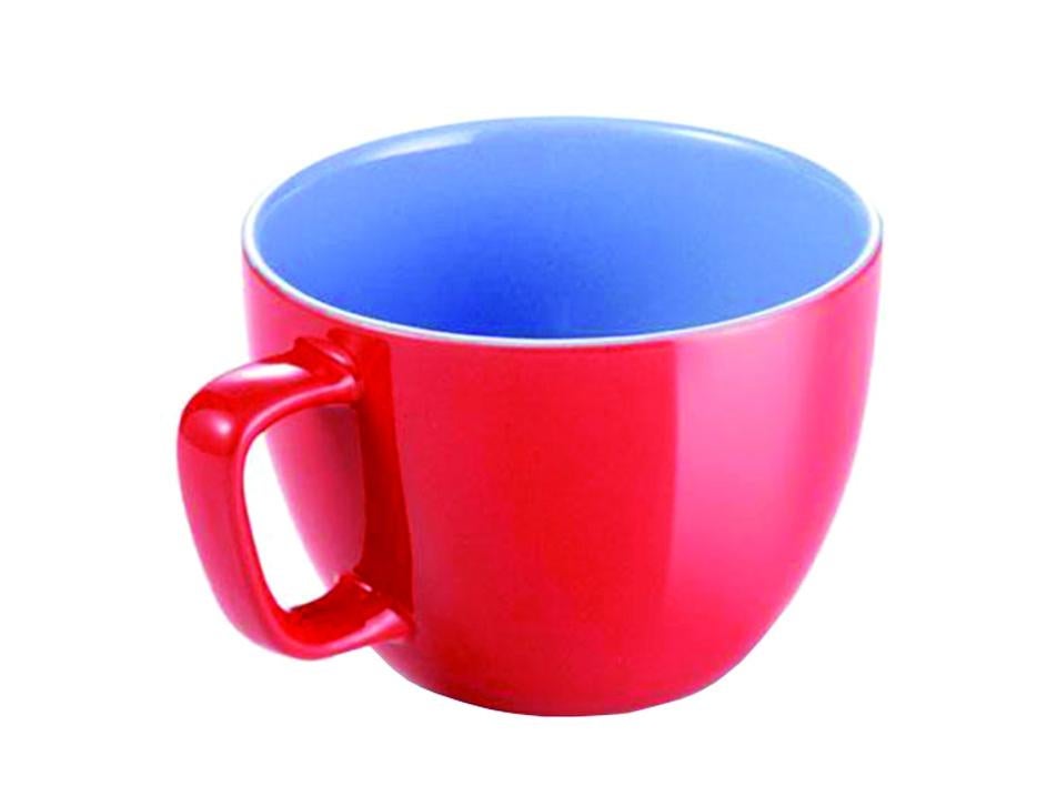 Tazza jumbo crema shine rossa ml.600 - ø cm.11x8,5h. | Leroy Merlin
