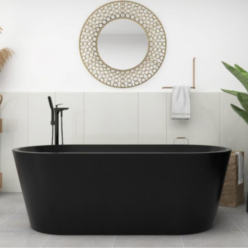 Baignoire ilot noir 170x80 Matte Black | Leroy Merlin