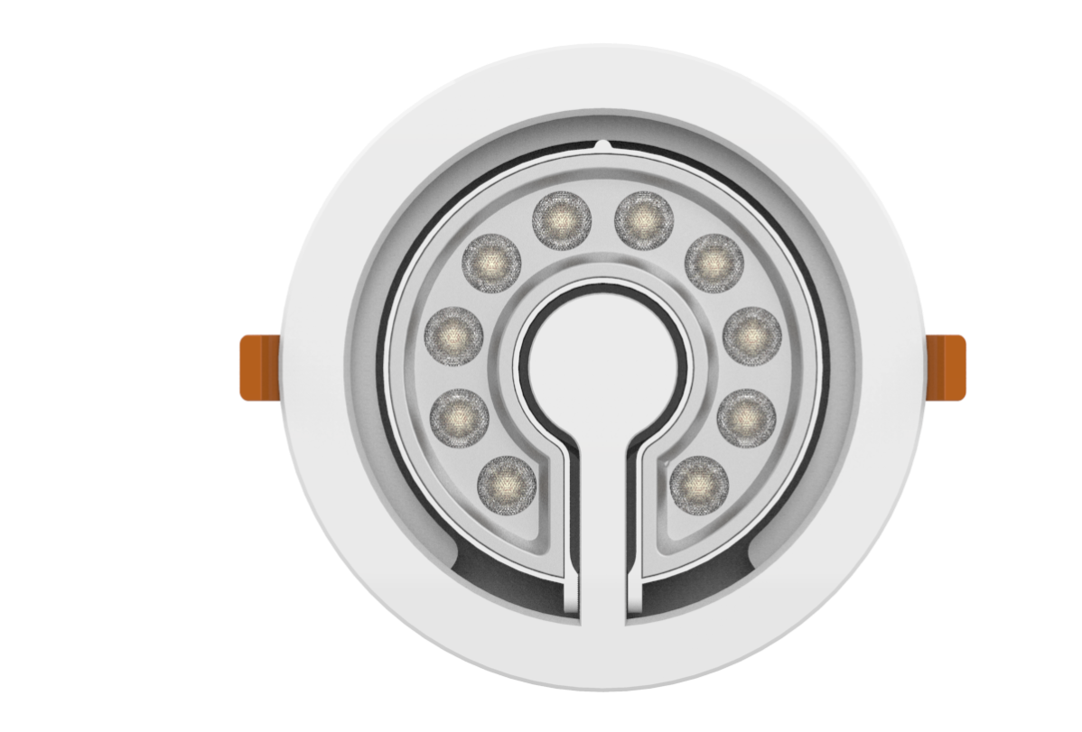 Spot Encastrable Orientable Led 20W 4000k Rond GEMNI - Digilamp | Leroy ...