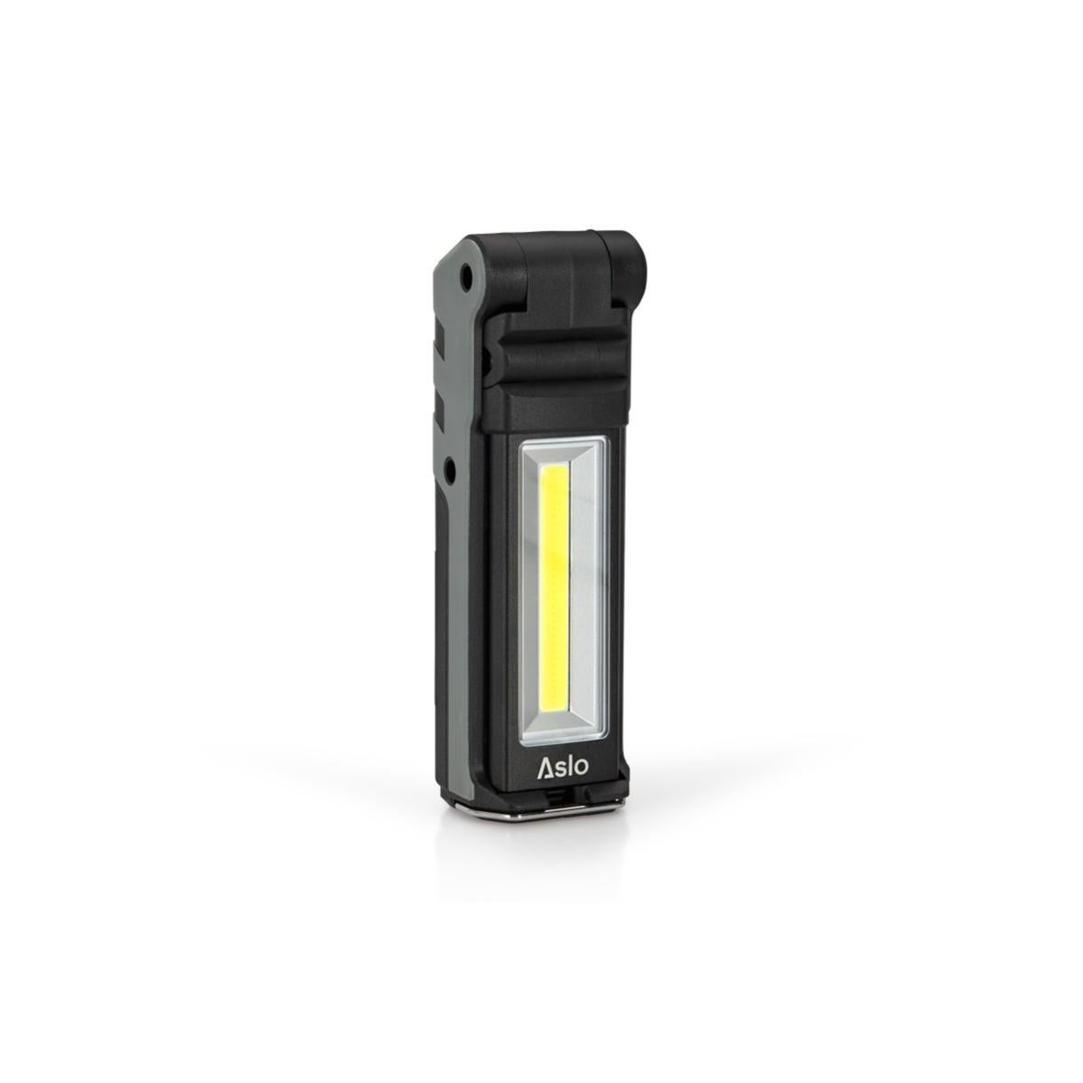 POWER BANK ASLO 3,7V Super LED 2x3W 200 lumen Torcia LED ricaricabile 4 ...