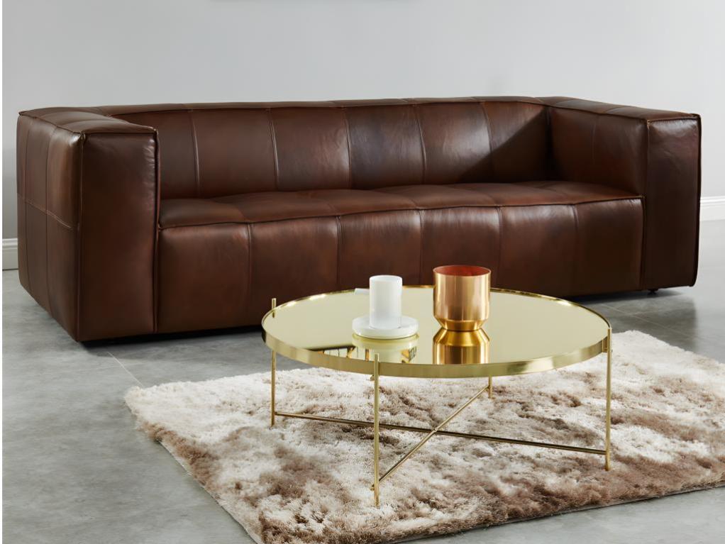 Table basse MARCIA - Miroir & Métal - Doré | Leroy Merlin