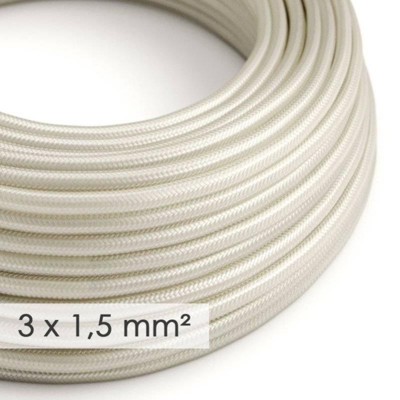 Creative cables - Fil Électrique De Large Section 3x1,50 Rond - Tissu ...