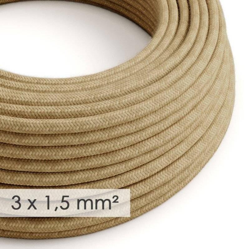 Creative cables - Fil Électrique De Large Section 3x1,50 Rond - Jute ...