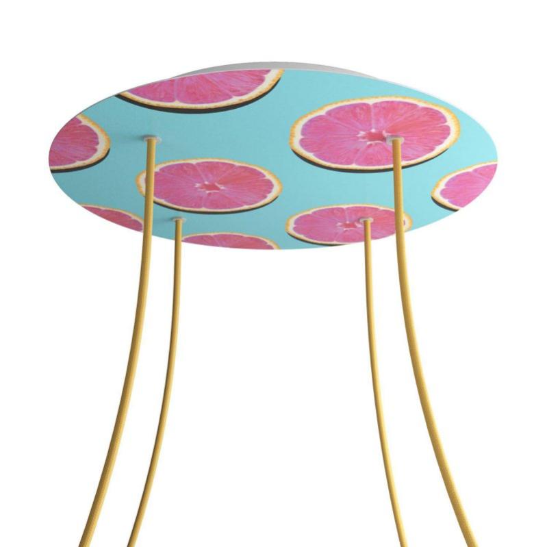 Creative cables - Rosace XXL Rose-One rond de 400 mm de diamètre avec 4 ...