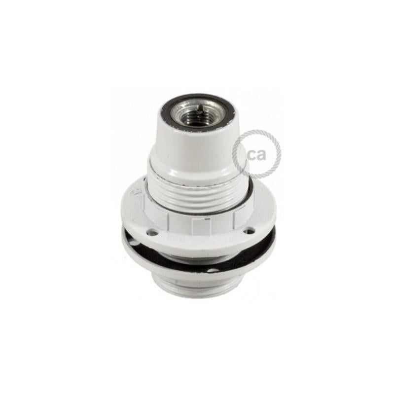 Creative cables - Kit portalampada E14 in bakelite con doppia ghiera ...