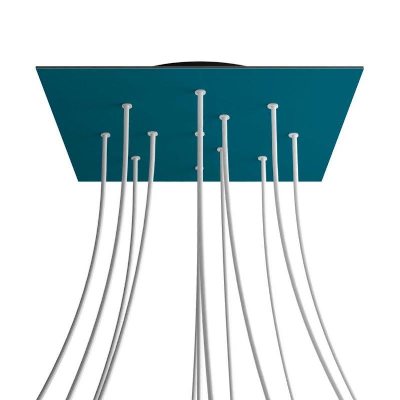Creative cables - Rosace XXL Rose-One carré de 400 mm avec 12 trous et ...