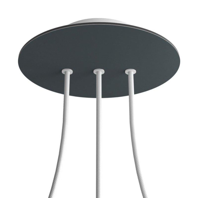 Creative cables - Rosace Rose-One rond de 200 mm de diamètre avec 3 ...