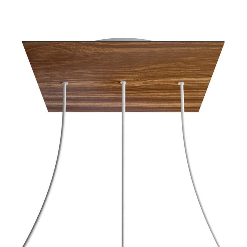 Creative cables - Rosace XXL Rose-One carré de 400 mm avec 3 trous ...