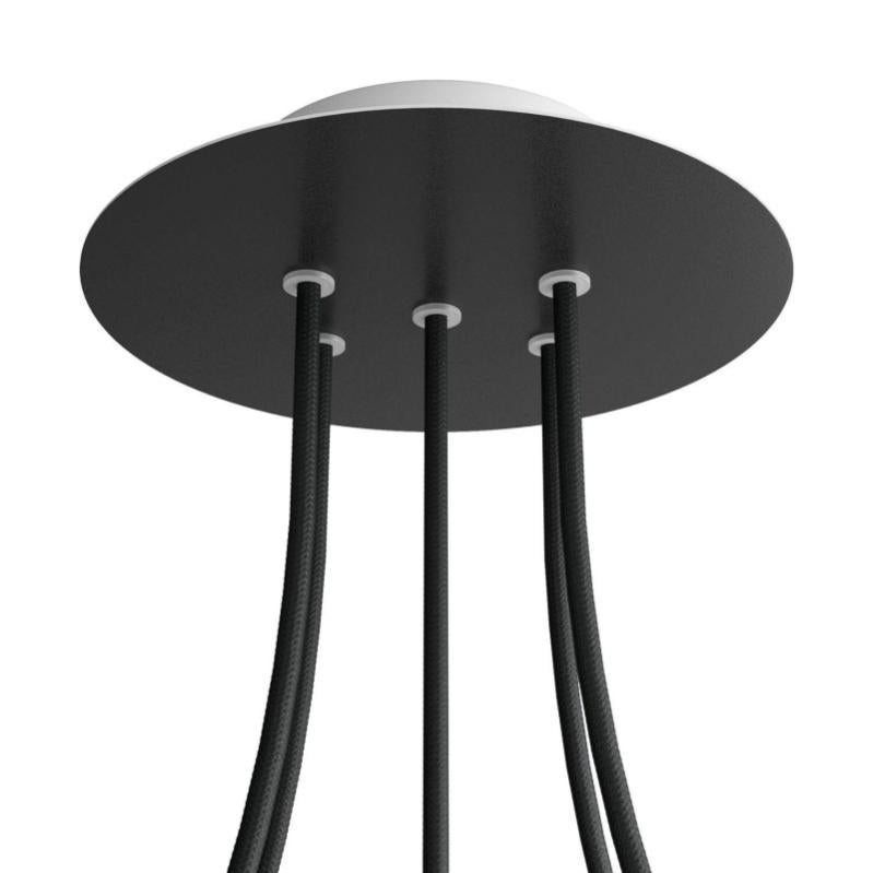 Creative cables - Rosone Rose-One rotondo, diametro 200 mm con 5 fori e ...