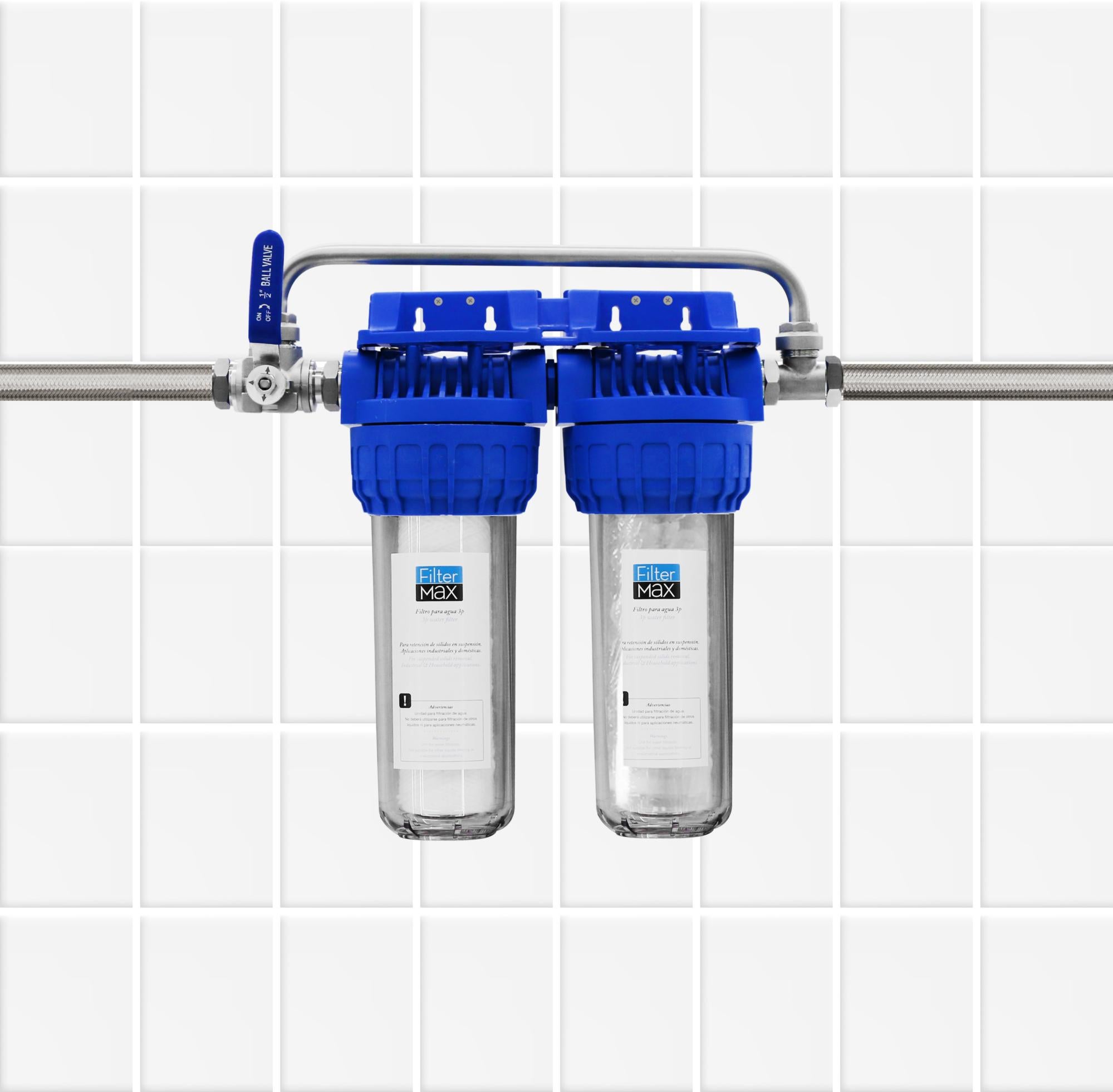 Station de filtration double - anticalcaire/anticorrosion/anti ...