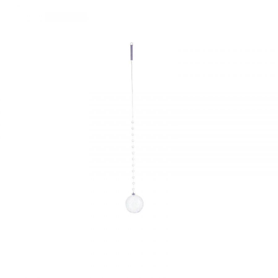 Sfera Vetro amy Trasparente/ Bianco d 15cm con led | Leroy Merlin