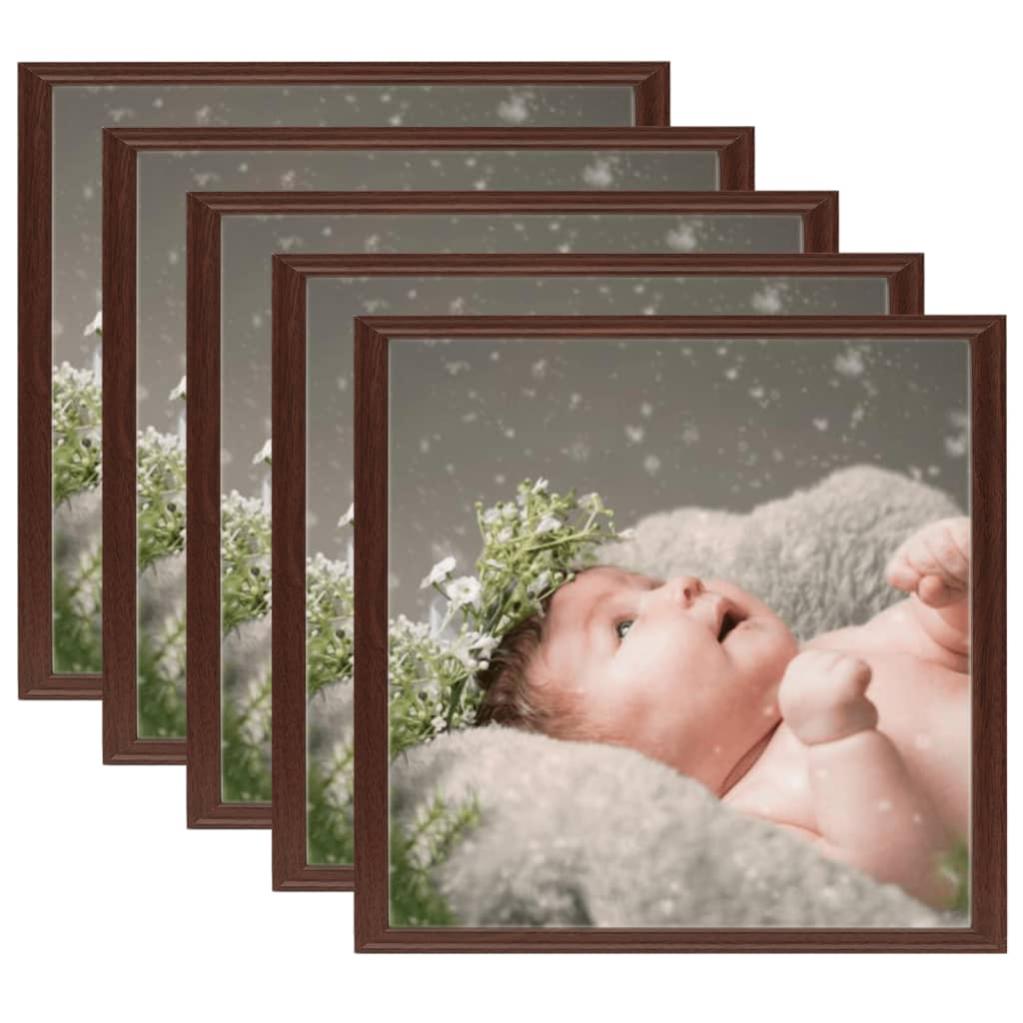 Collage de cadres photo 5 pcs de mur table Rouge foncé 20x20 cm vidaXL ...