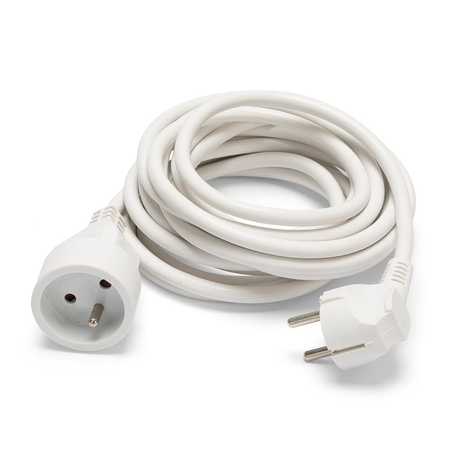 Prolunga francese 3 metri 16a h05vv f3g1.5mm2 nf,ce | Leroy Merlin