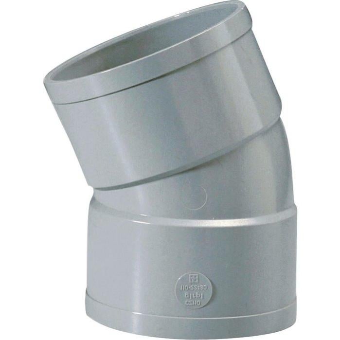 Raccord PVC gris coudé 22°30 - Ø 100 mm - Double emboîture - Girpi ...