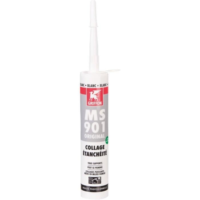 Mastic-colle blanc - 465 g - MS 901 original - Griffon | Bricoman
