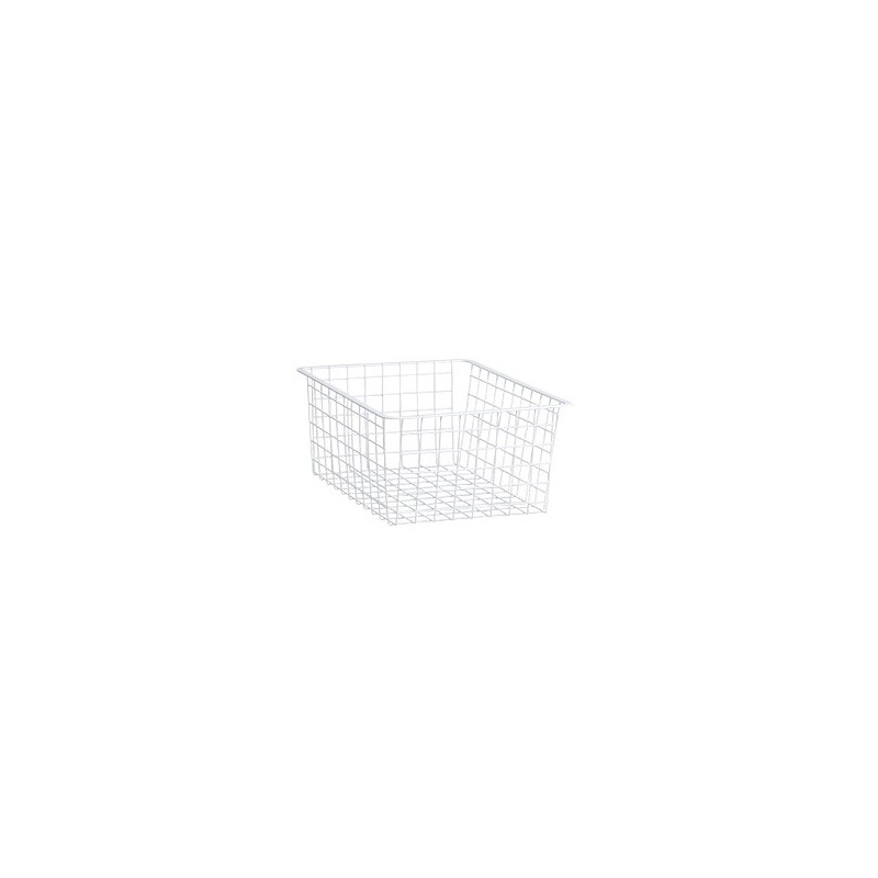 Panier fil mini Largeur 45 cm Blanc (L 427 x H 185 x P 427 mm) | Leroy ...