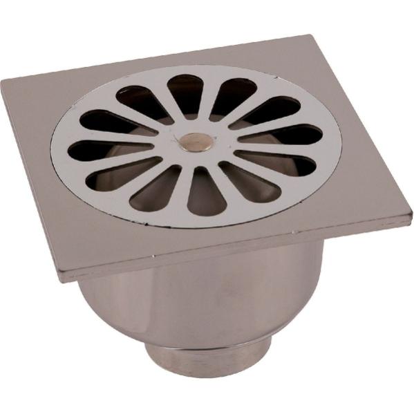 Siphon De Sol Pvc Chromé - 100 X 100 Mm - Grandsire | Leroy Merlin