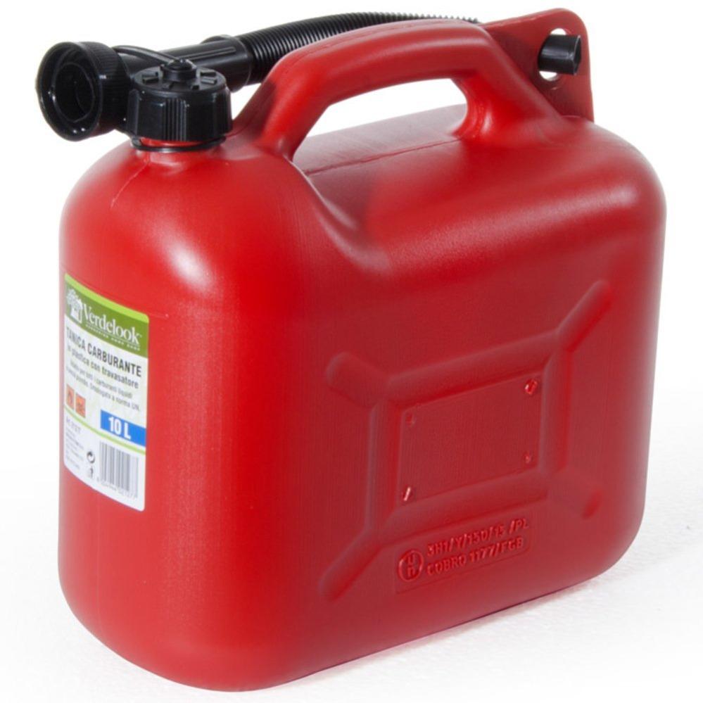 Tanica Benzina 10 Lt Plastica con Boccaglio Trasporto Carburanti ...