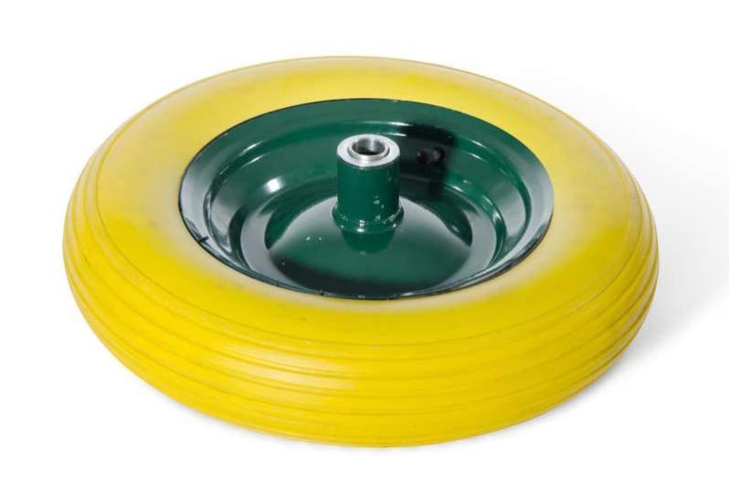 Ruota di ricambio per Carriola Antiforatura Resistente Gialla 81/4 ...