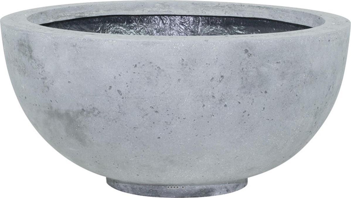 Bac en Polystone Landi Ext. Bol D 50 x H 22 cm Gris ciment | Leroy Merlin