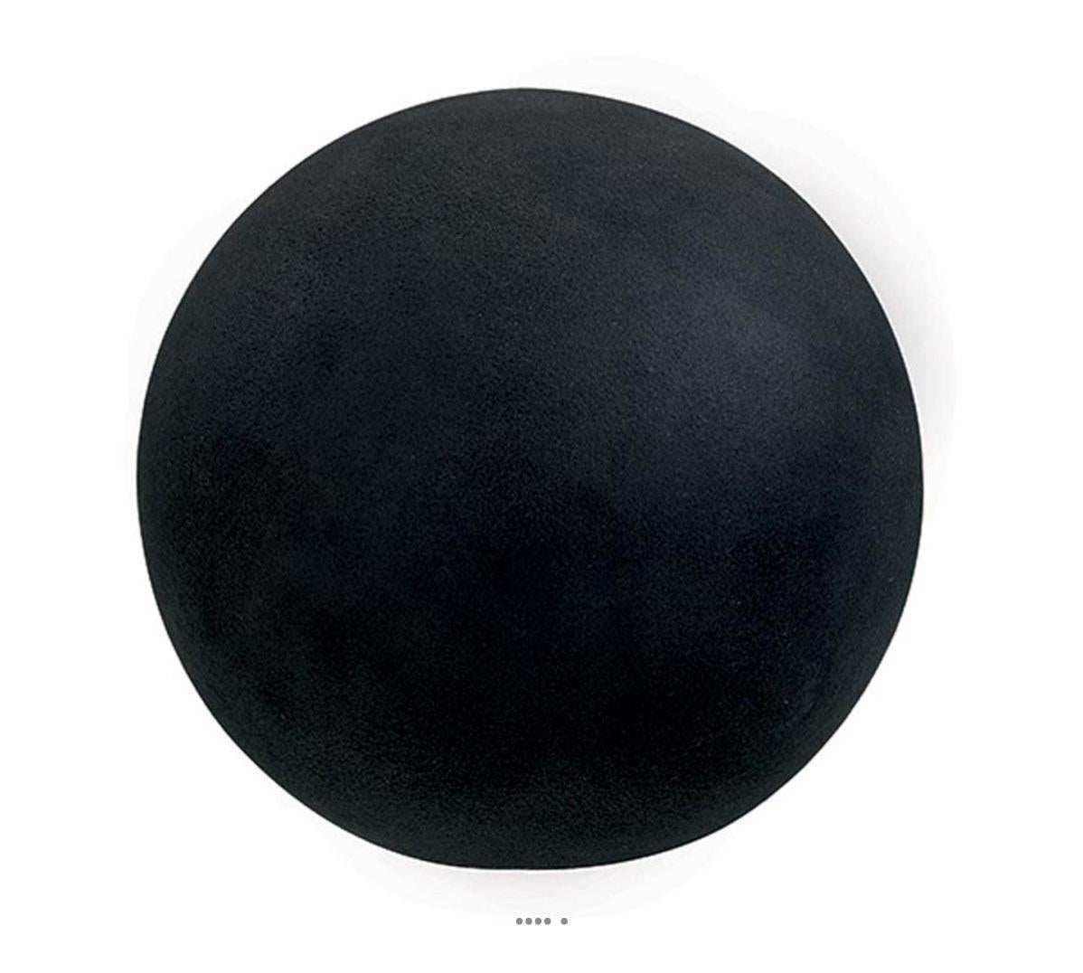 Boule décorative fibres de verre/ composite Stone Ext. D40xH39cm Noir ...