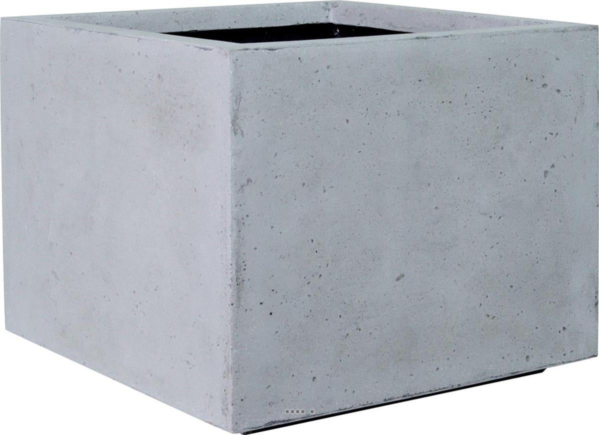 Bac en Polystone Nice Ext. Colonne carree L 40x 40 x H 30 cm Gris ...