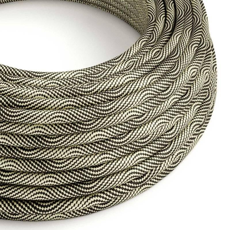 Creative cables - Câble Vertigo rond HD Optical avec tissage Noir et ...