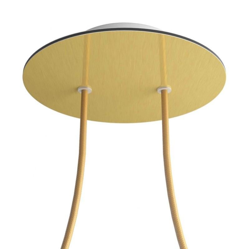 Creative cables - Rosone Rose-One rotondo, diametro 200 mm con 2 fori e ...