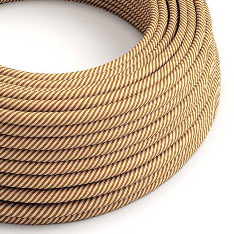 Creative cables - Câble Vertigo rond HD avec tissage classique Blanc et ...