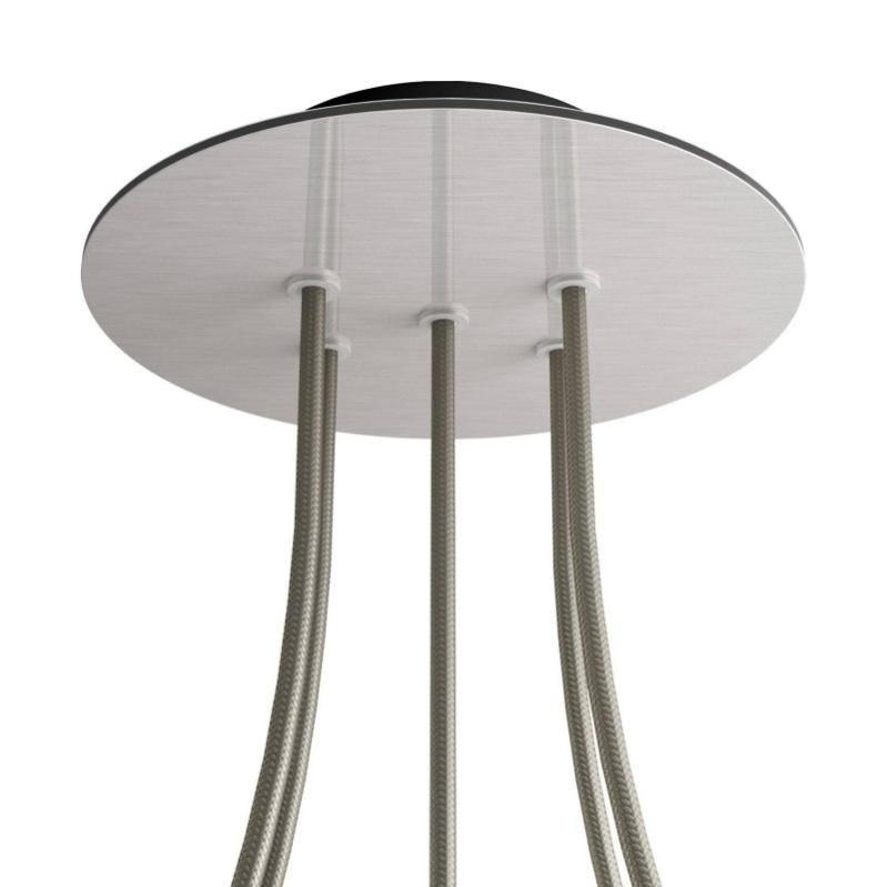 Creative cables - Rosone Rose-One rotondo, diametro 200 mm con 5 fori e ...