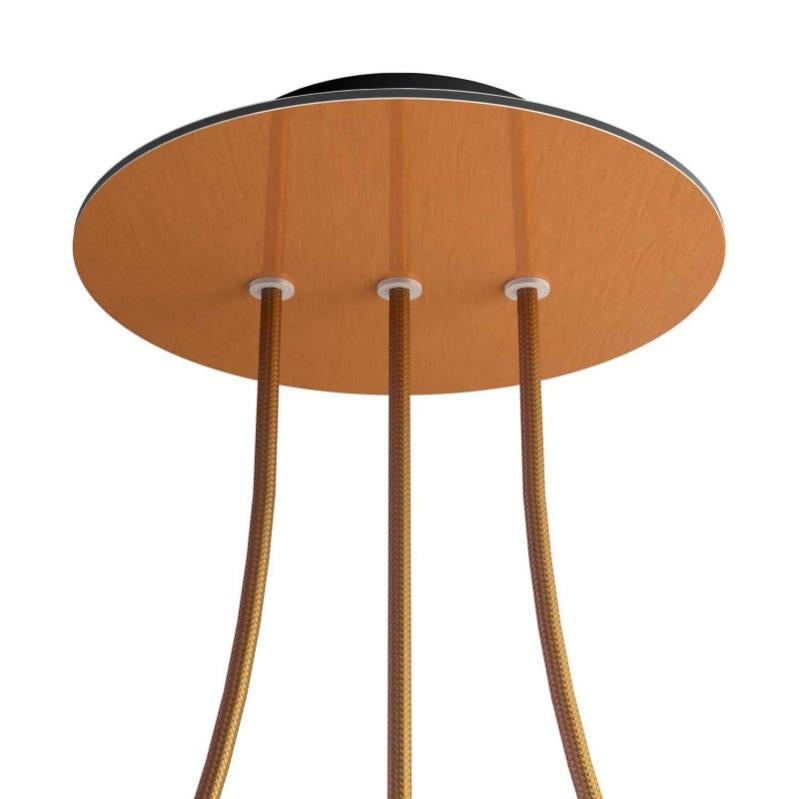 Creative cables - Rosace Rose-One rond de 200 mm de diamètre avec 3 ...