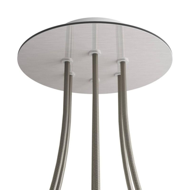 Creative cables - Rosone Rose-One rotondo, diametro 200 mm con 6 fori e ...