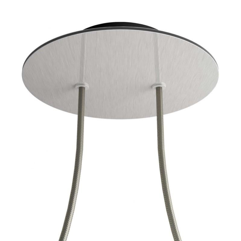 Creative cables - Rosone Rose-One rotondo, diametro 200 mm con 2 fori e ...