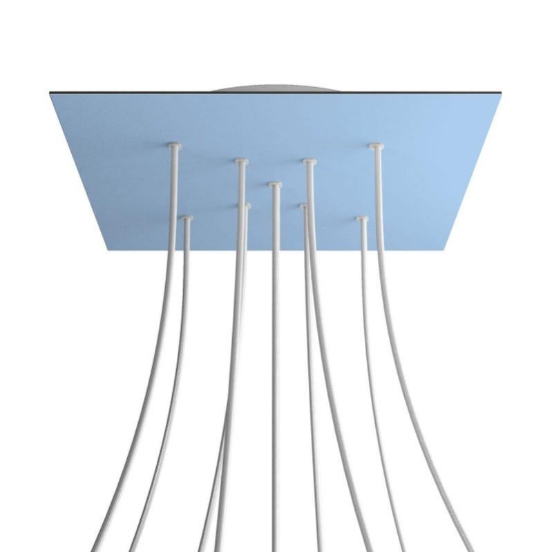 Creative cables - Rosace XXL Rose-One carré de 400 mm avec 9 trous en ...