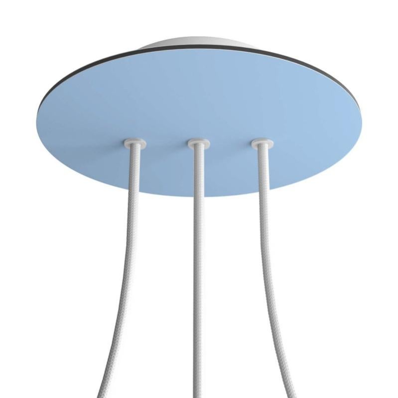 Creative cables - Rosone Rose-One rotondo, diametro 200 mm con 3 fori ...